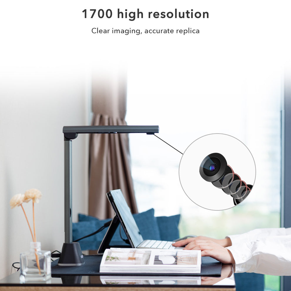 S3 Book & Document Camera, 17MP High Definition Professional Book Docu ...